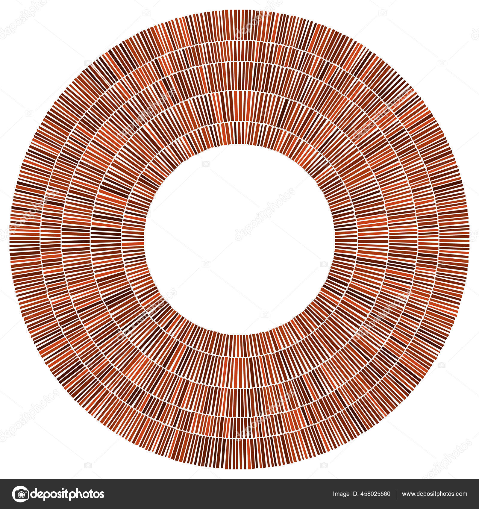 Geometric Circle Element Circular Red Stonework Masonry Stone Rock ...