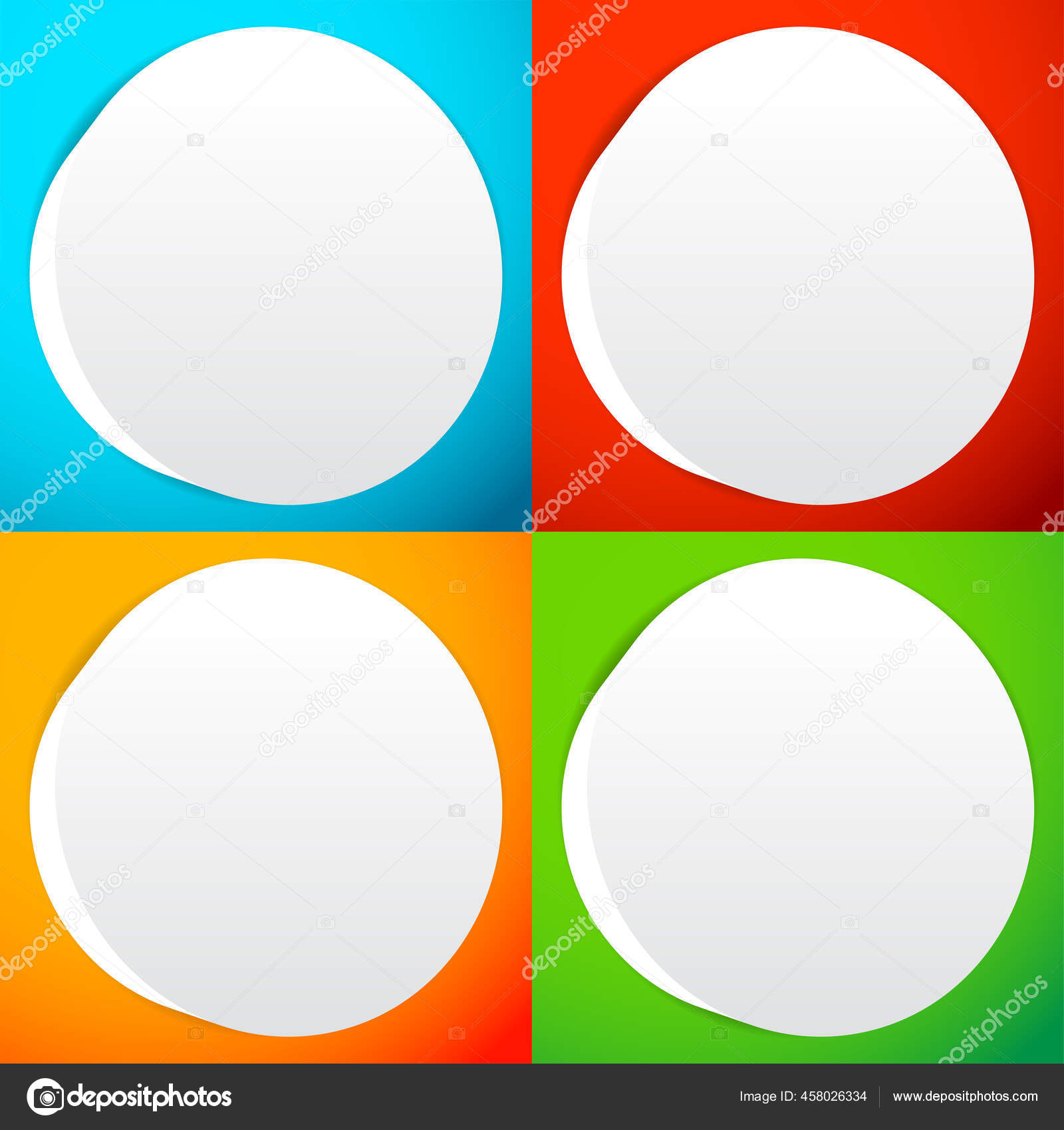 Blank Empty Circle Orb Sphere Button Badge Pin Shape Design Stock ...