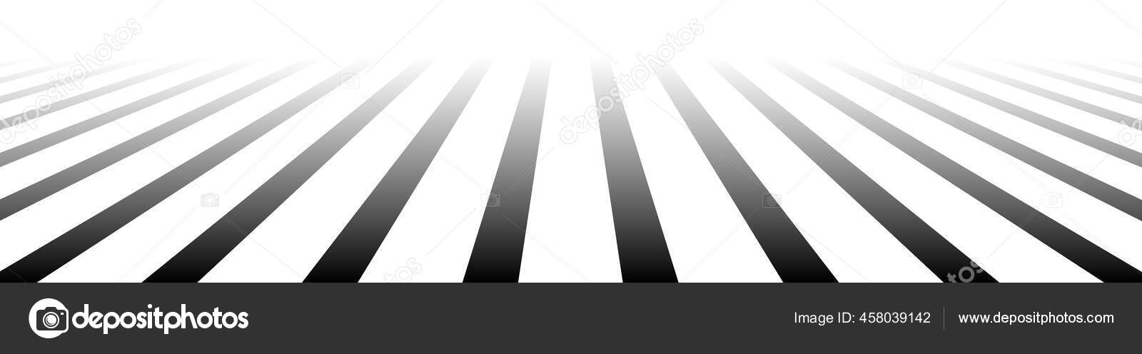 Parallel Straight Lines Stripes Perspective Vector Illustration Stock ...