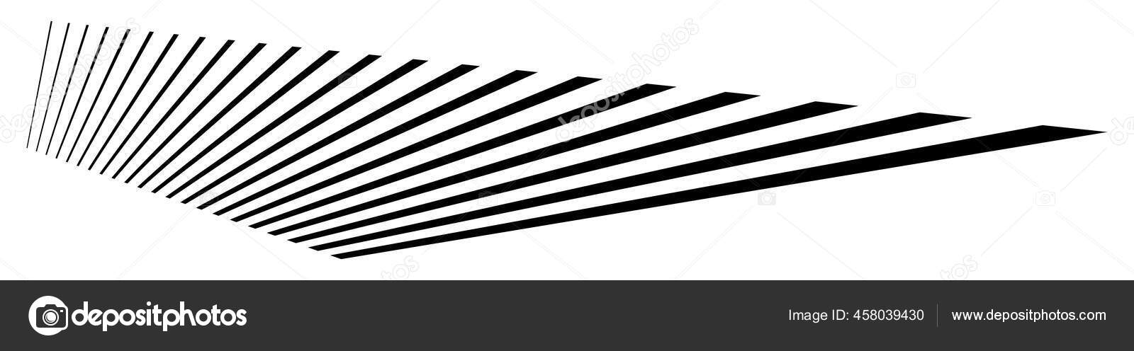 Parallel Straight Lines Stripes Perspective Vector Illustration Stock ...