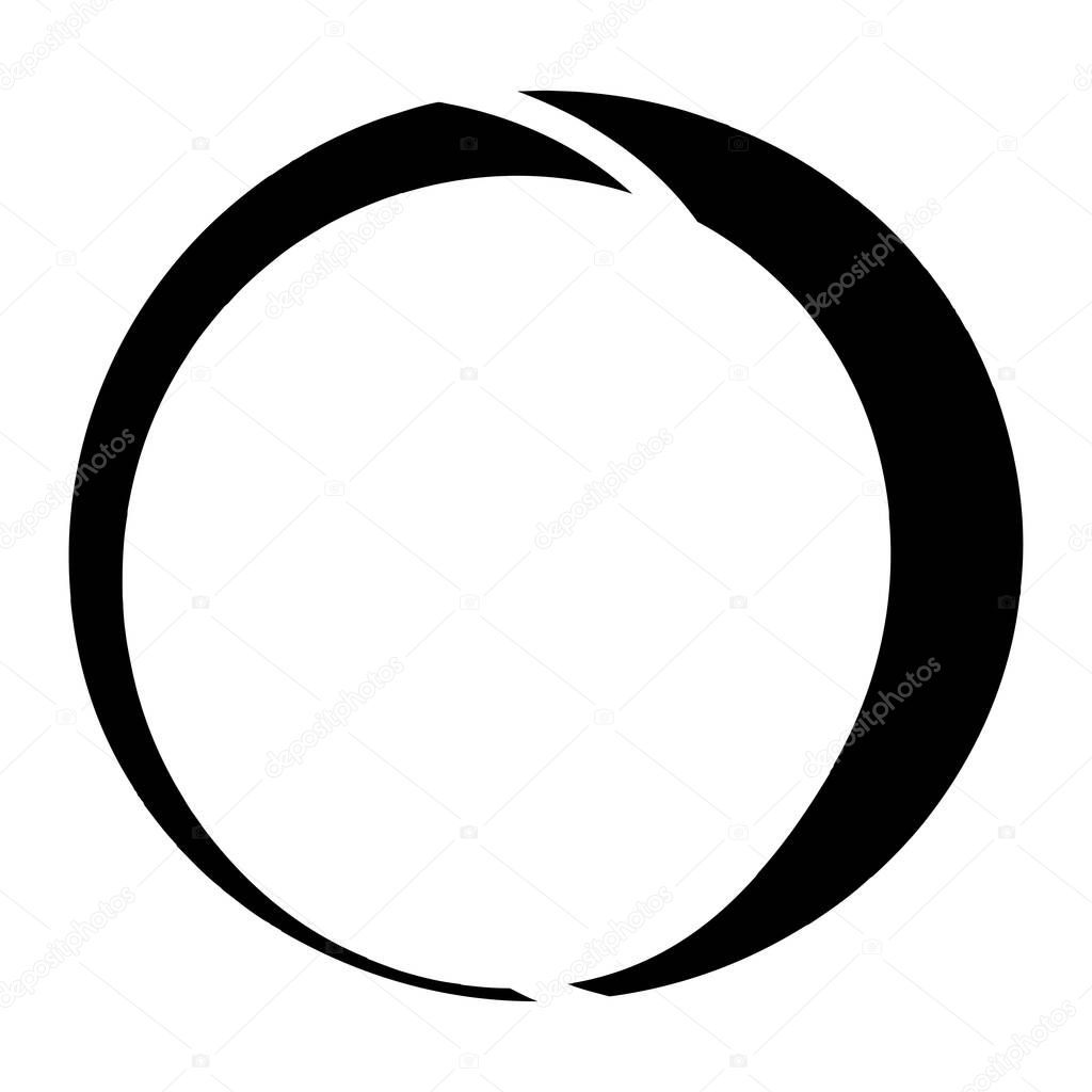 Círculo Cíclico Hélice Elemento Voluta Forma Concéntrica Con Rotación ...