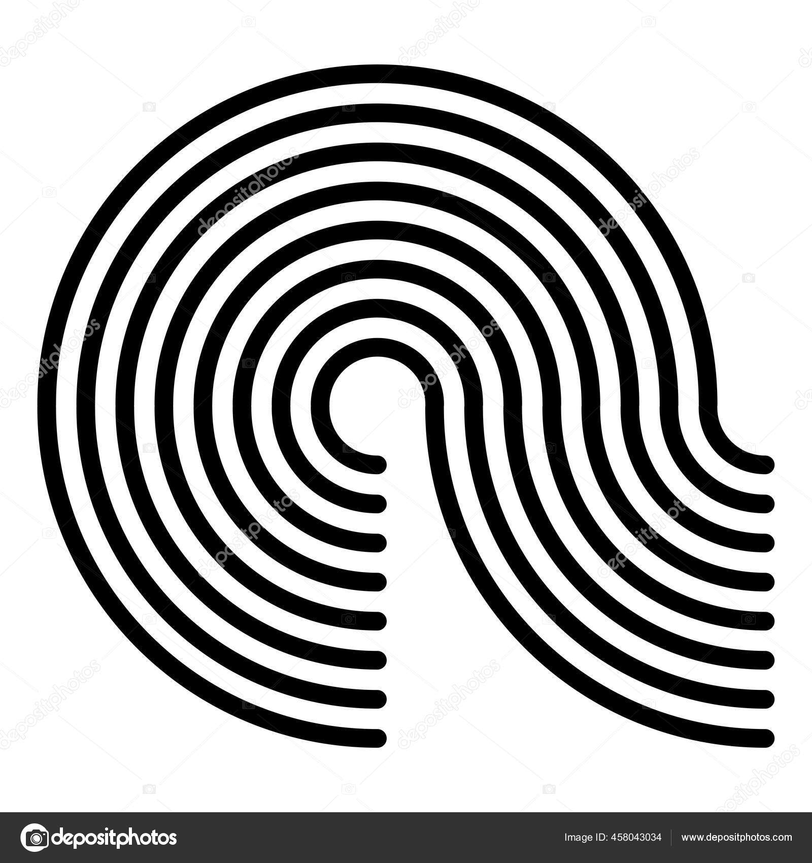 Graphics Icon Symbol Made Parallel Curved Lines Camber Flexure Lines ...