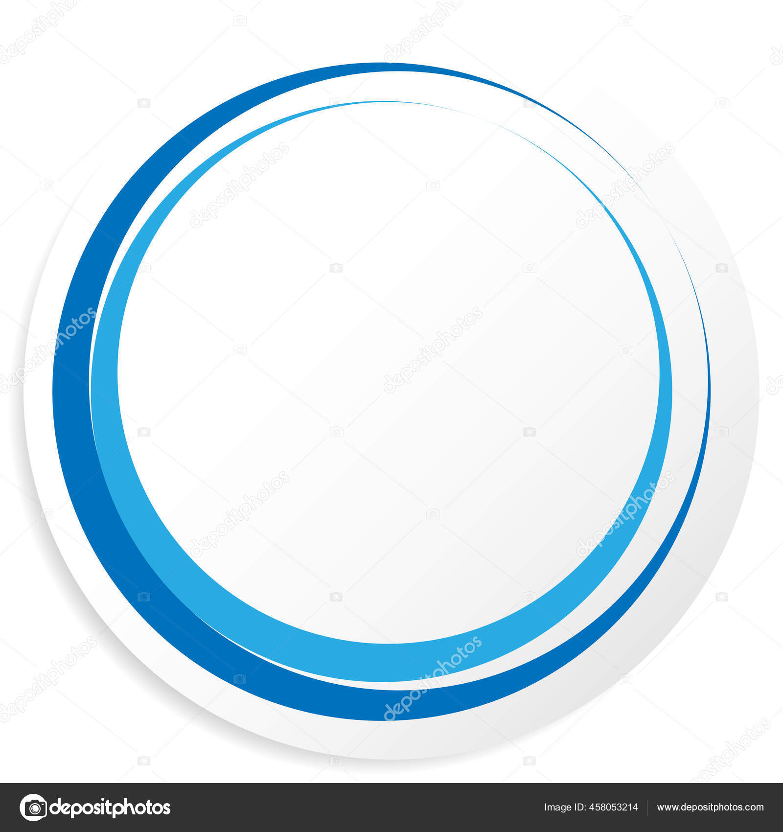 Forma Círculo Blanco Vacío Elemento Diseño Círculo Marco Circular Borde Vector de stock ...