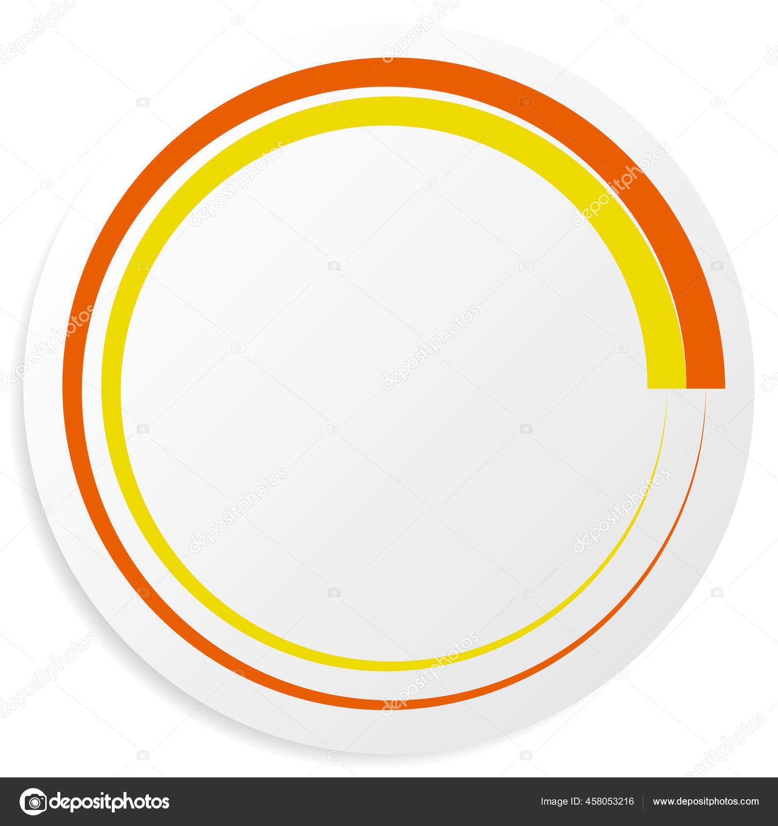 Blank Empty Circle Shape Circle Design Element Circular Frame Border ...