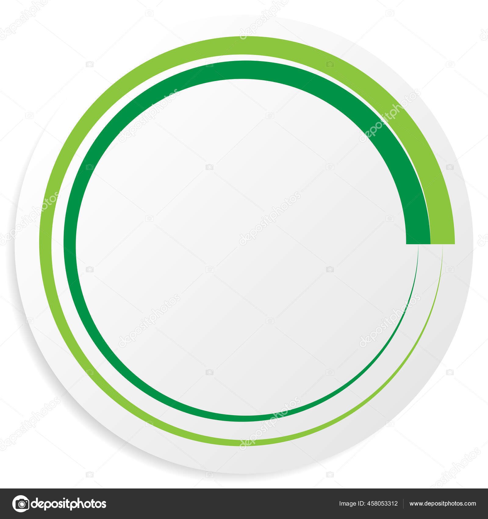 Blank Empty Circle Shape Circle Design Element Circular Frame Border ...