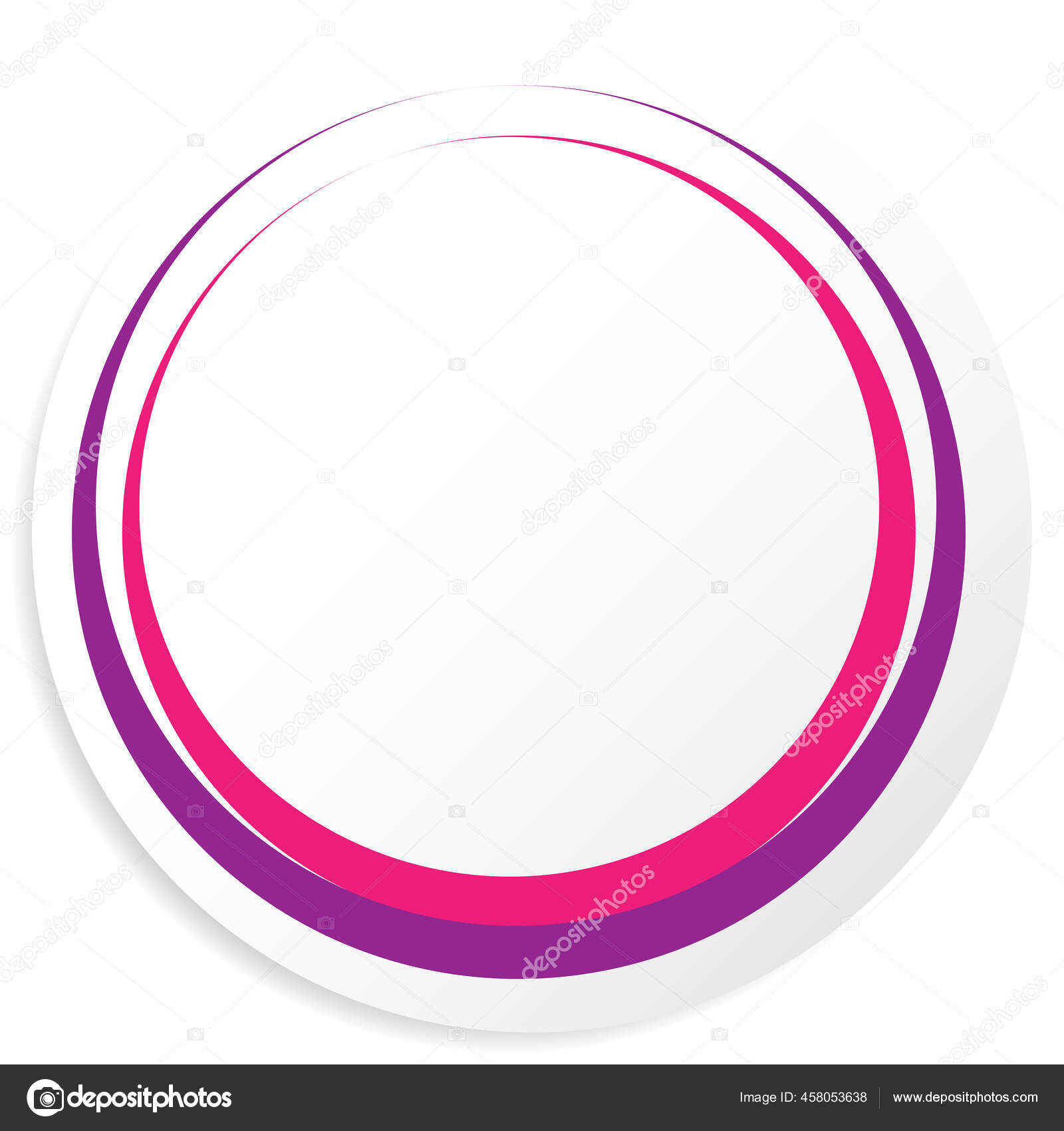Blank Empty Circle Shape Circle Design Element Circular Frame Border Stock Vector by ©vectorguy ...