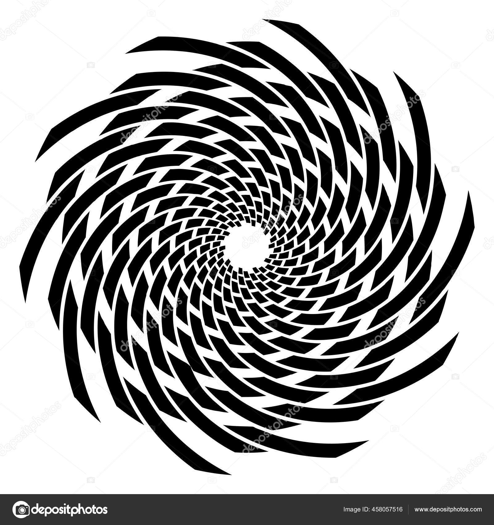 Cyclical Circle Helix Volute Element Concentric Shape Rotation ...