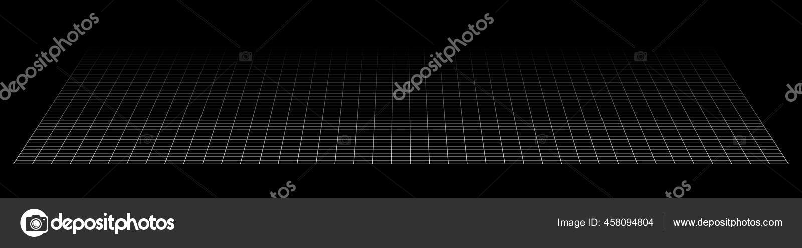 Grid Mesh Perspective Vanishing Lattice Grating Horizon Vector ...