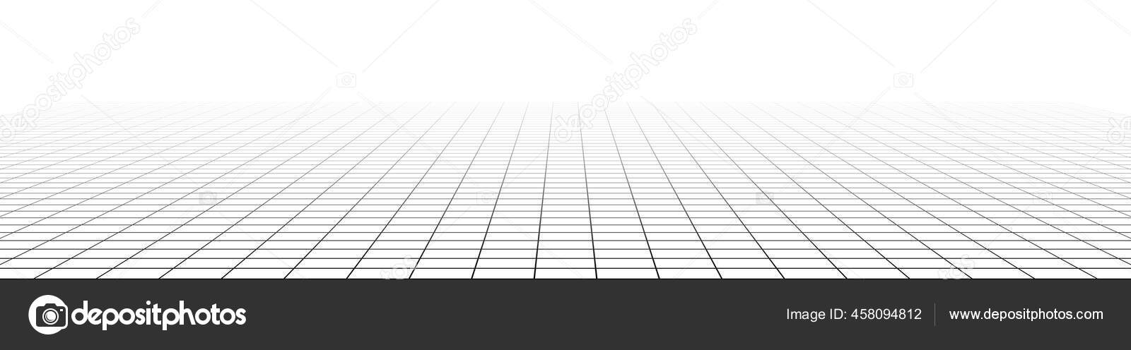 Grid Mesh Perspective Vanishing Lattice Grating Horizon Vector ...