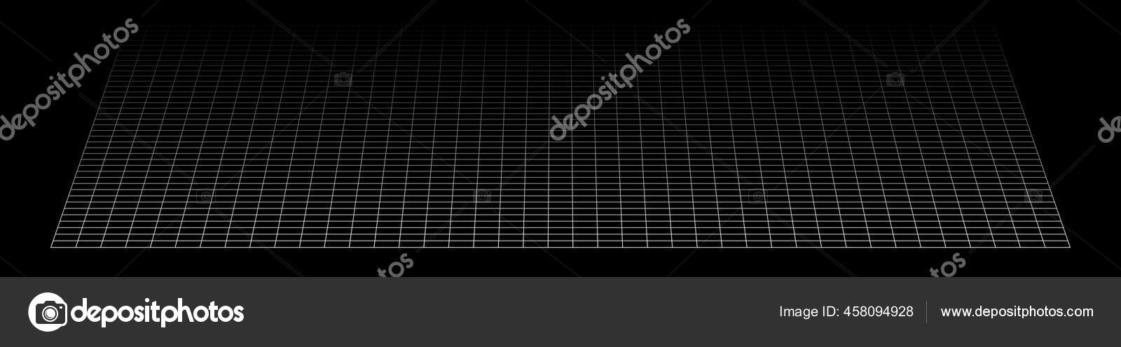 Grid Mesh Perspective Vanishing Lattice Grating Horizon Vector ...