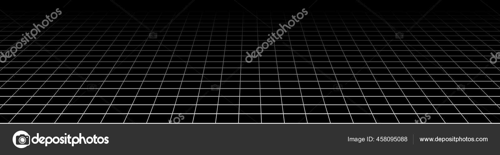 Grid Mesh Perspective Vanishing Lattice Grating Horizon Vector ...