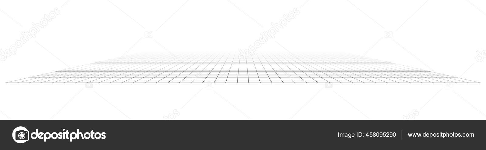 Grid Mesh Perspective Vanishing Lattice Grating Horizon Vector ...