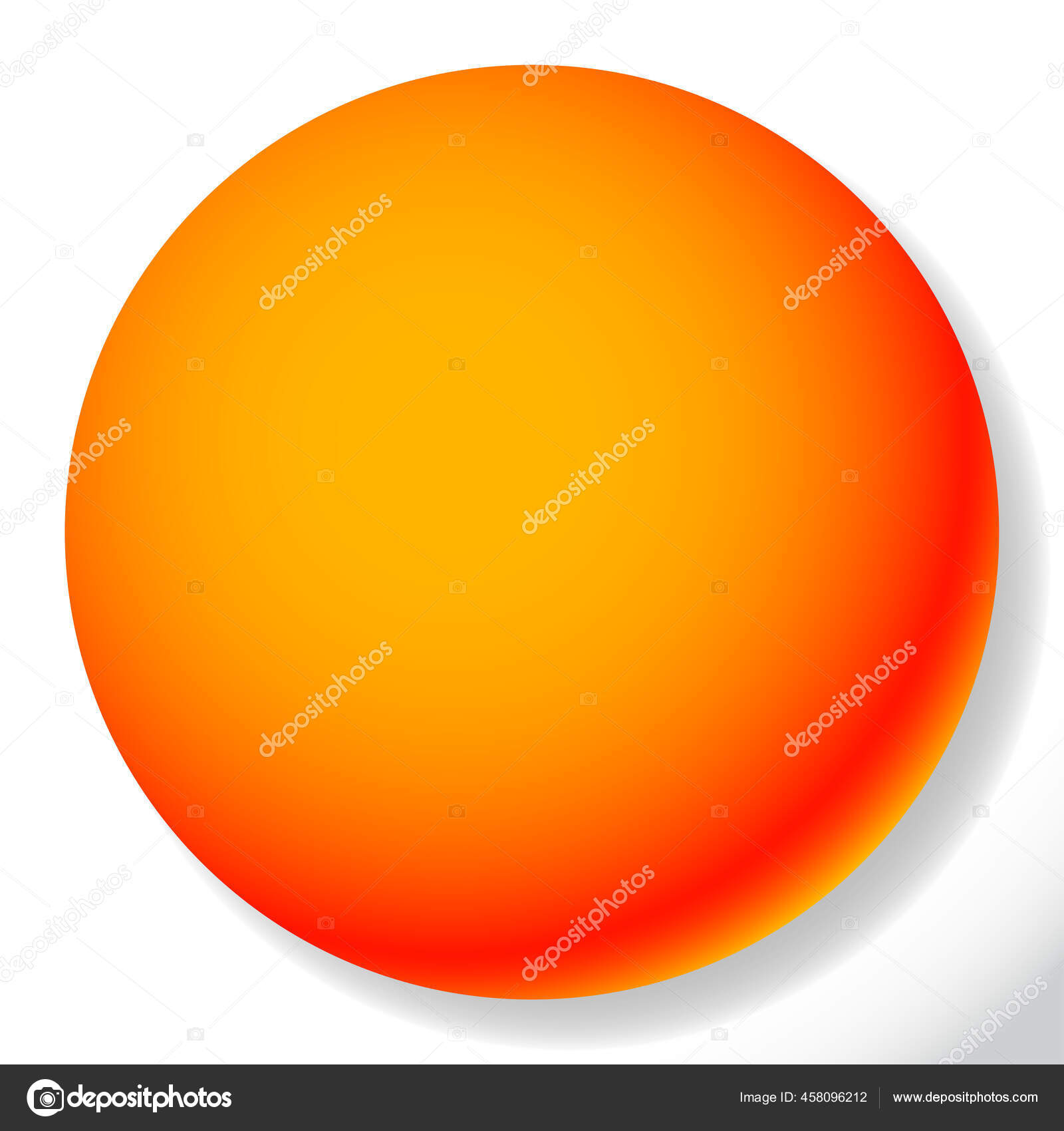 Blank Empty Circle Orb Sphere Button Badge Pin Shape Design Stock ...