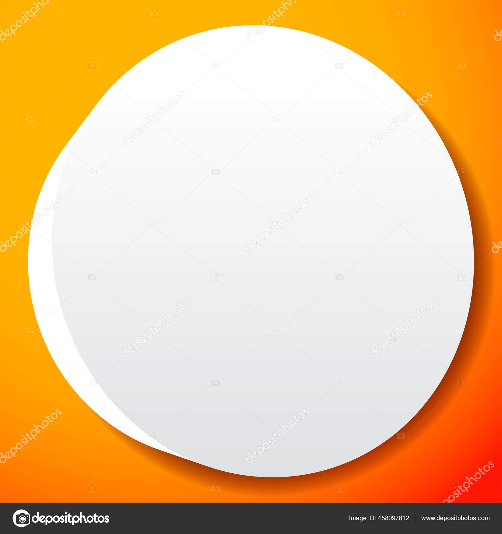 Blank Empty Circle Orb Sphere Button Badge Pin Shape Design Stock ...