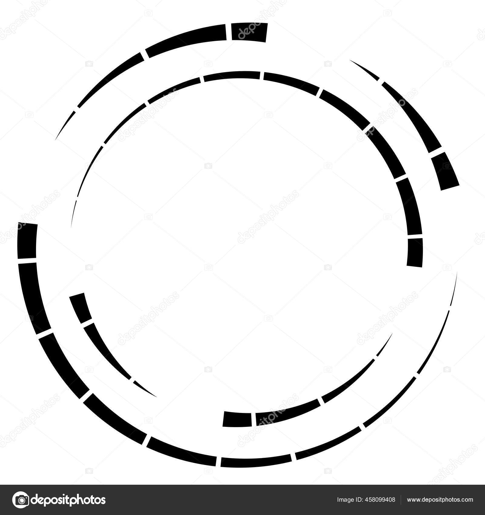 Dashed Lines Spiral Swirls Twirls Concentric Circular Volute Helix ...