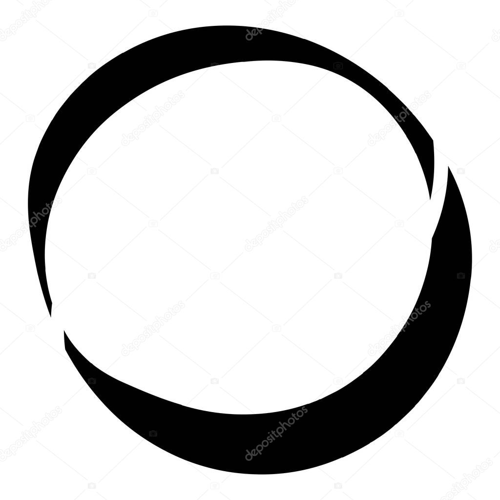 Círculo cíclico, hélice, elemento de voluta. Forma concéntrica con ...