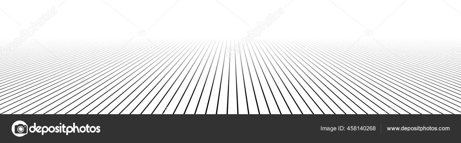 Parallel Straight Lines Stripes Perspective Vector Illustration Stock ...