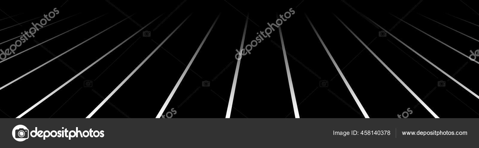 Parallel Straight Lines Stripes Perspective Vector Illustration Stock ...