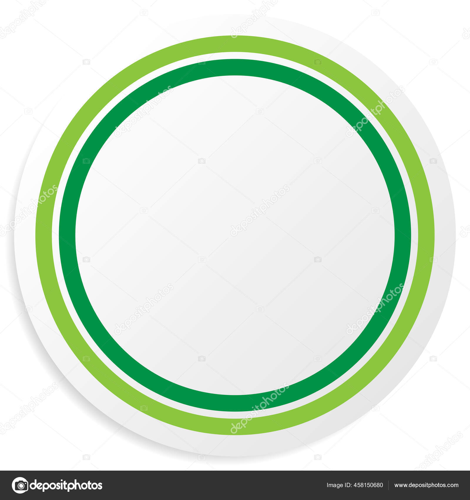 Blank Empty Circle Shape Circle Design Element Circular Frame Border ...