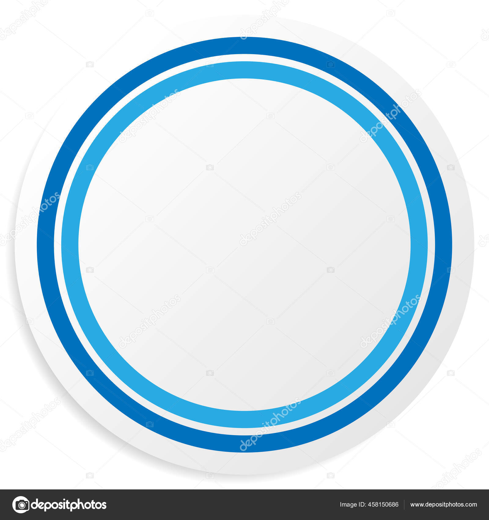 Forma Círculo Blanco Vacío Elemento Diseño Círculo Marco Circular Borde ...