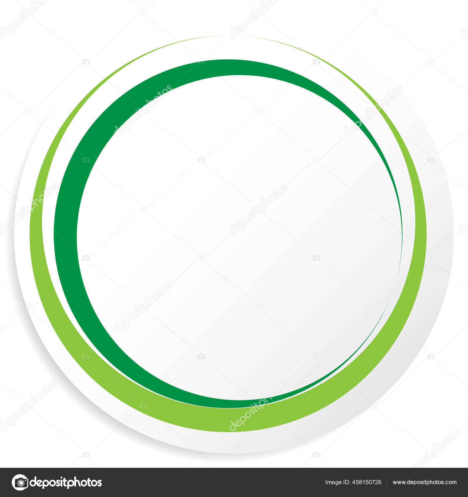 Blank Empty Circle Shape Circle Design Element Circular Frame Border Stock Vector by ©vectorguy ...