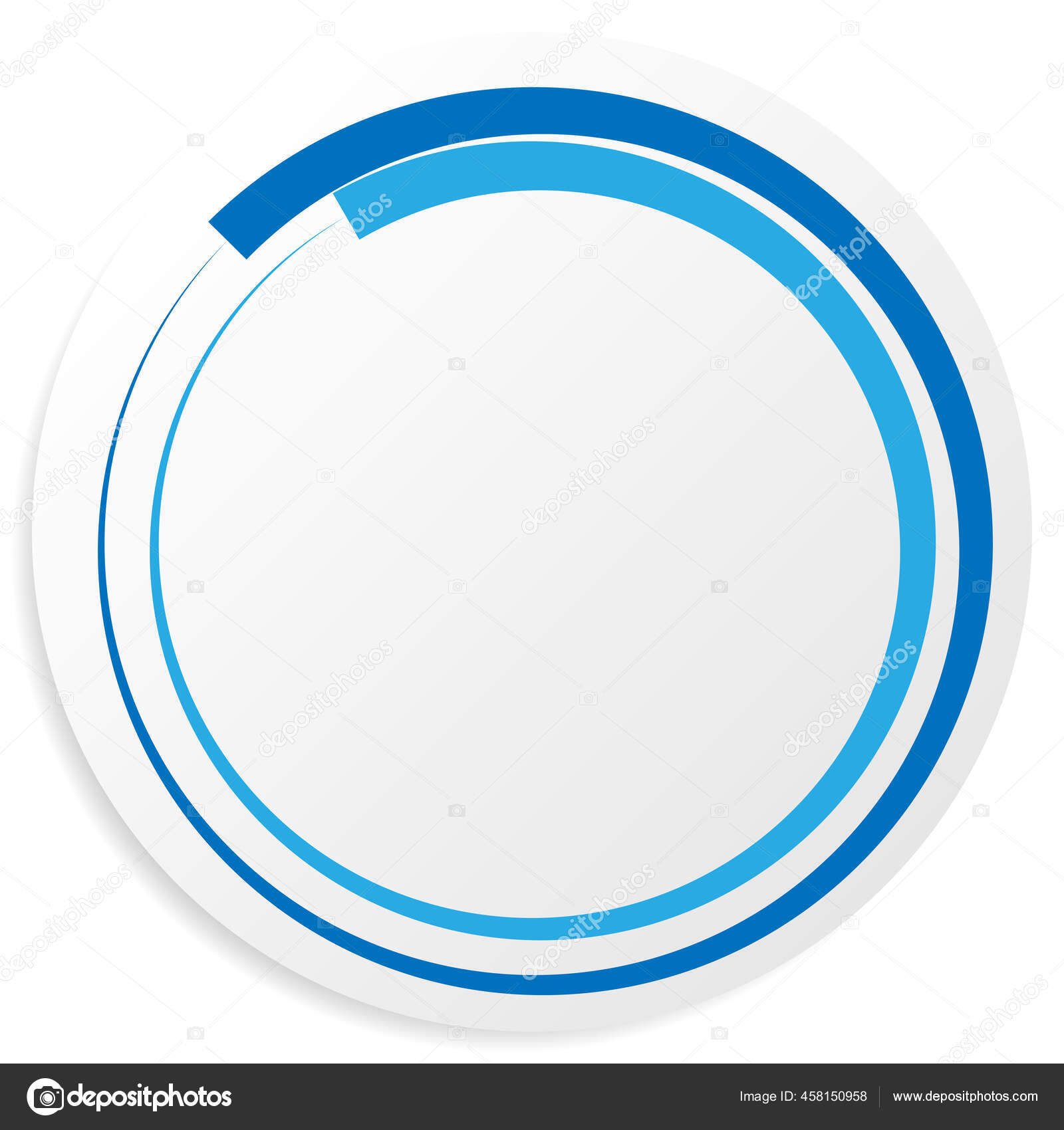 Blank Empty Circle Shape Circle Design Element Circular Frame Border Stock Vector by ©vectorguy ...