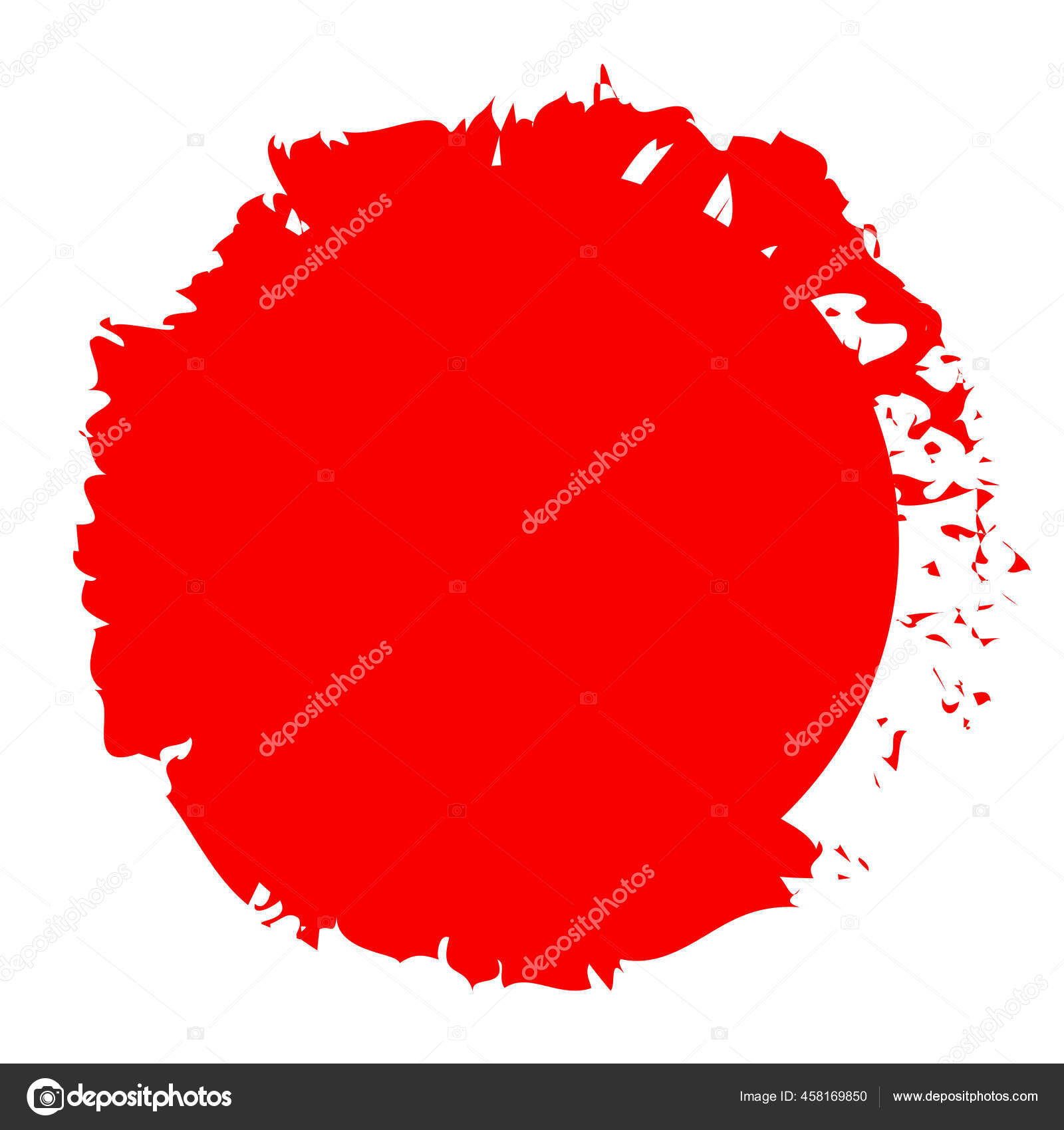 Grungy Círculo Blob Blotch Vector Ilustración Vector de stock ...