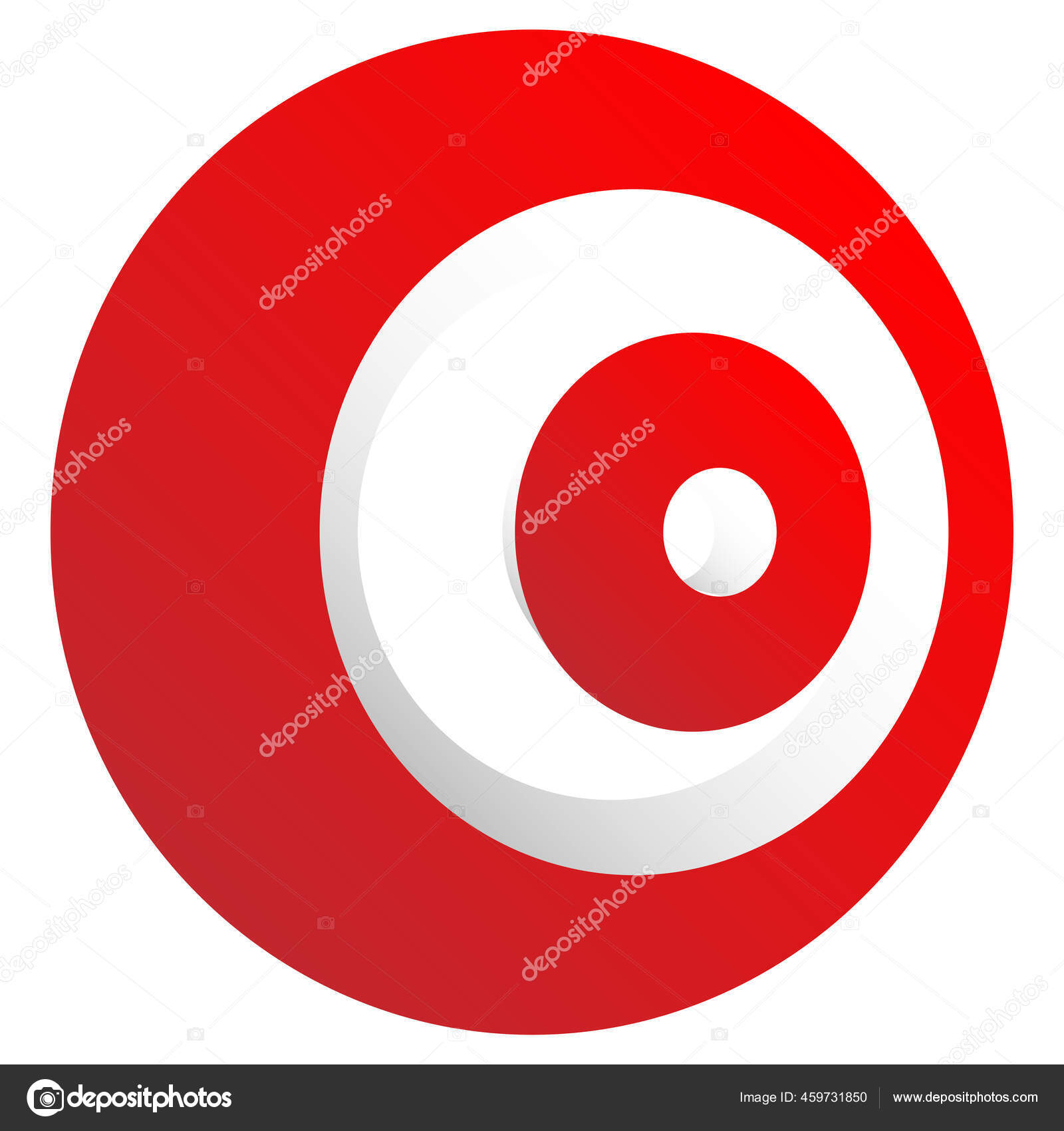 Bullseye Target Mark Abstract Vector Design Element Stock Vector Image ...
