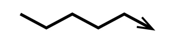 Fluctuating Arrow Curvy Zig Zag Criss Cross Arrow Shape Element Stock ...