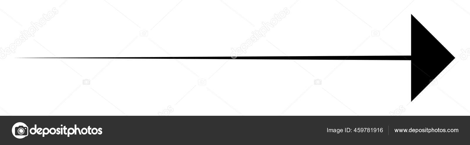 Seta Preta Apontando Para Direita Elemento Forma Seta Vetor de ...