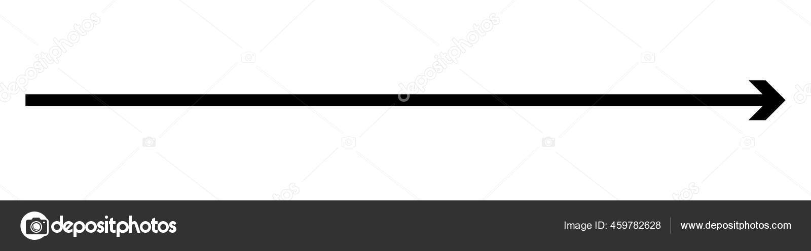 Black Arrow Pointing Right Arrow Shape Element Stock Vector Image by ...