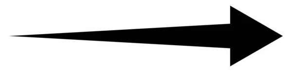 Black Arrow Pointing Right Arrow Shape Element Stock Vector Image by ...