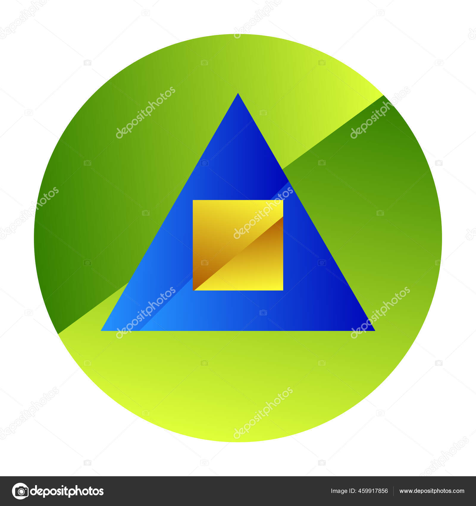 Basic Shapes Logo Element Triangle Square Circle Logo Icon Vector Stock ...