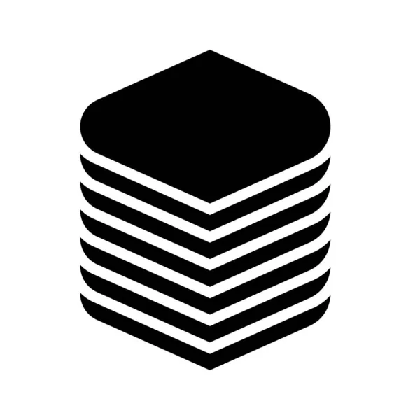 Tower Hdd Cylinder Rack Icon Mainframe Server Symbol Stock Vector Image ...