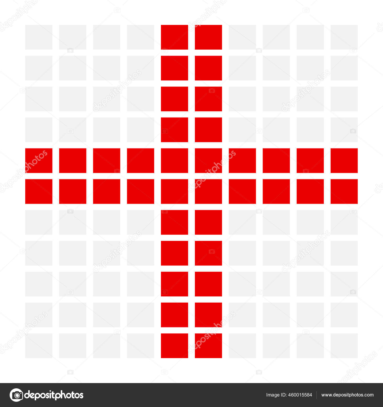 Cross Symbol Christian Cross Simple Vector Icon Stock Vector by ...