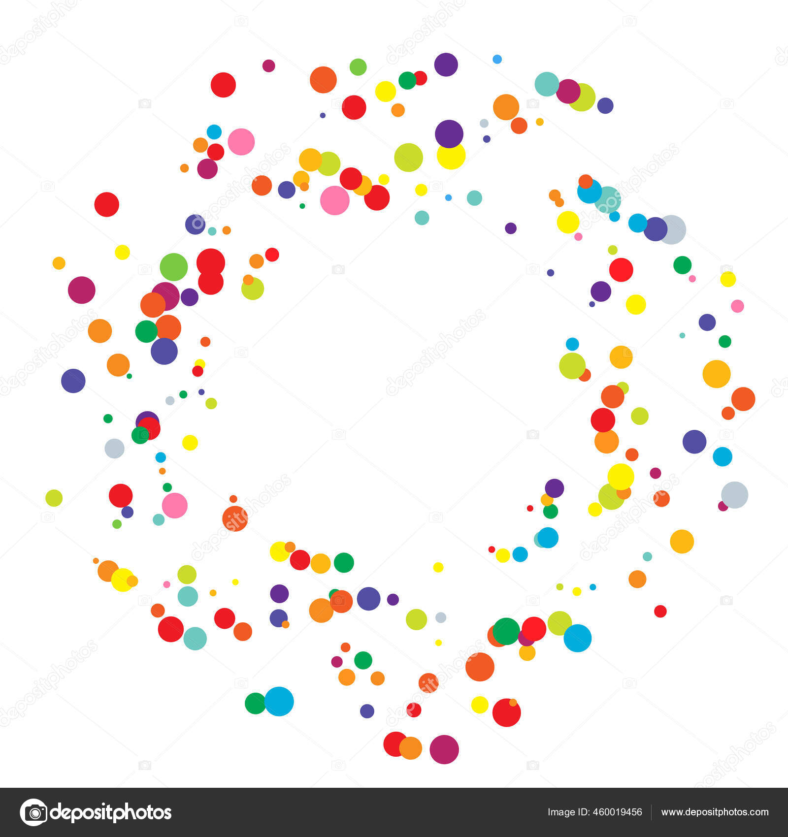 Random Dots Circles Design Element Speckles Dotted Abstract Design ...