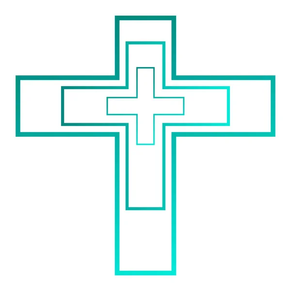 Cross Symbol Sign Icon Christian Cross Vector Illustration Stock Vector ...