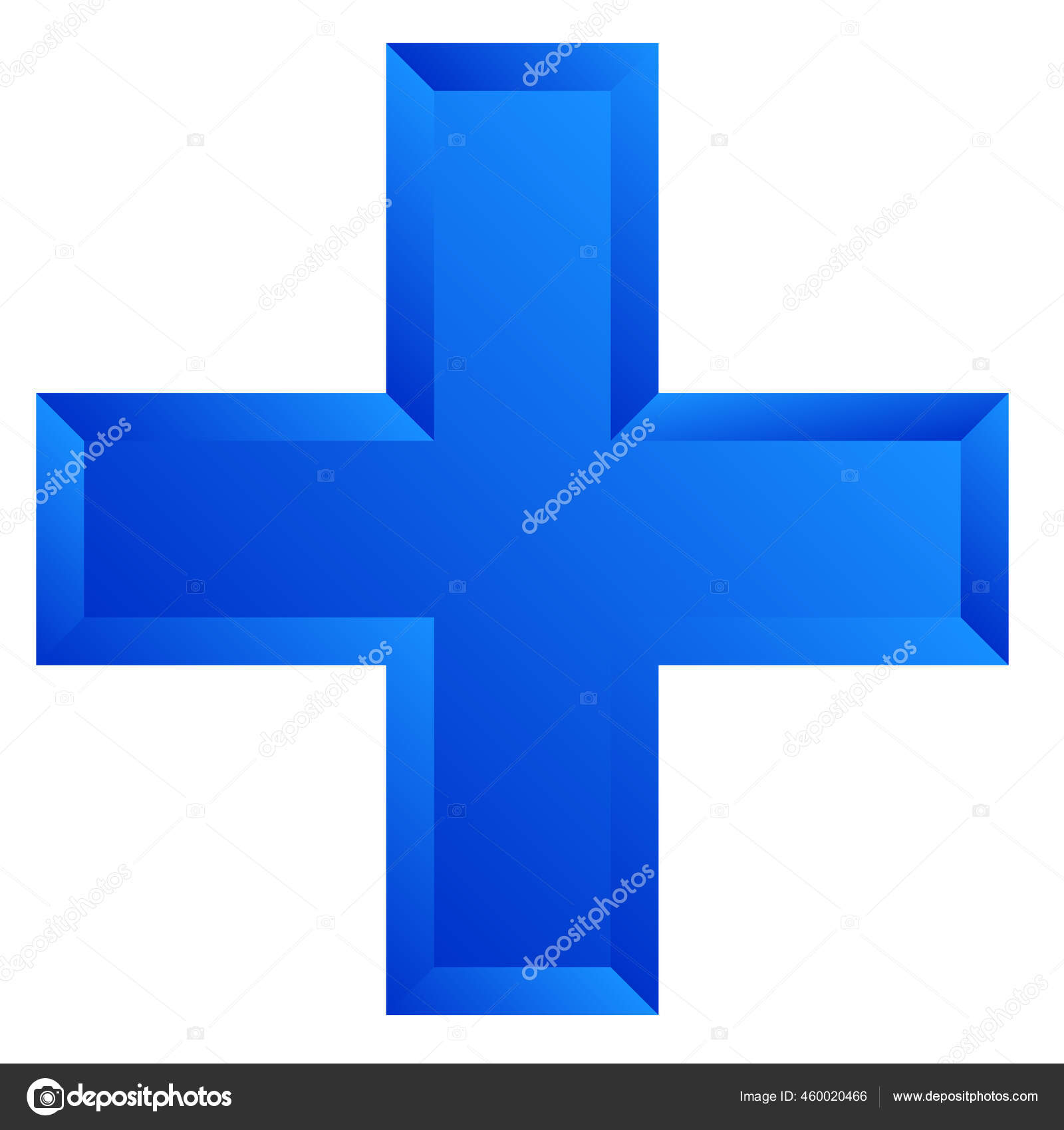 Cross Sign Vector Illustration Stock Vector Image by ©vectorguy #460020466