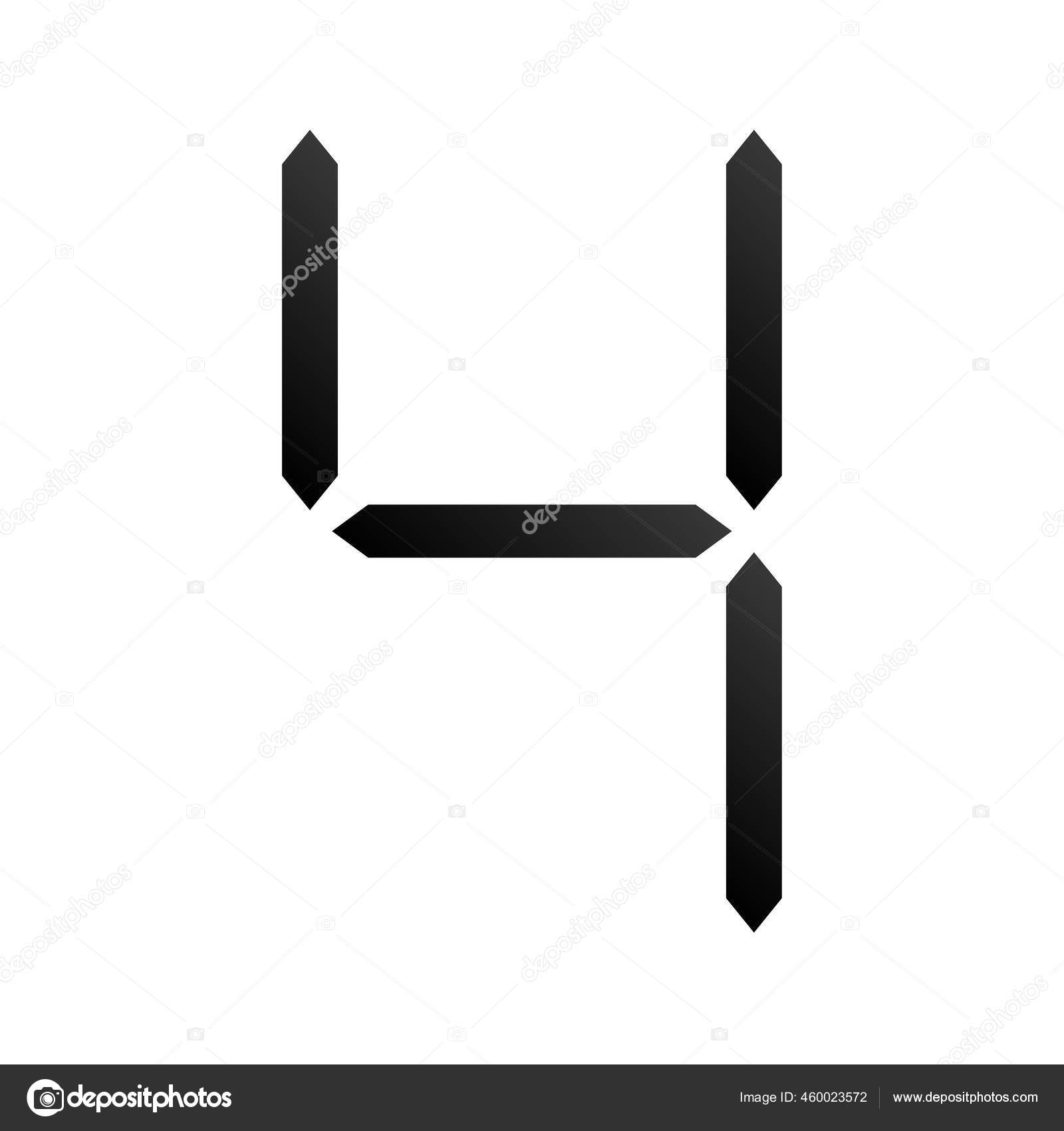 Tampilan Digital Angka Angka Angka Papan Skor Jam Digital Nomor Vektor ...