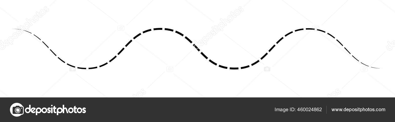 Wavy Waving Billowy Zig Zag Criss Cross Dashed Lines Stock Vector by ...