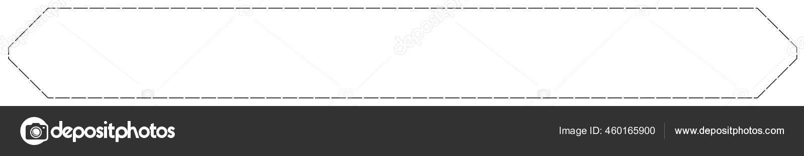 Dashed Line Border Frame Vector Illustration Element Stock Vector Image ...