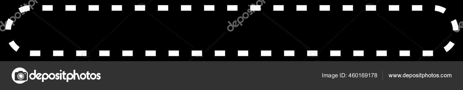 Dashed Line Border Frame Vector Illustration Element Stock Vector Image ...