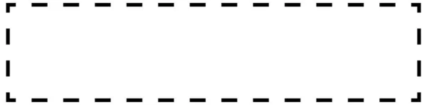 Dashed Line Border Frame Vector Illustration Element Stock Vector Image ...