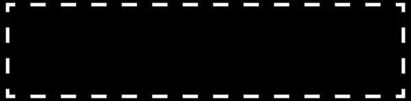 Dashed Line Border Frame Vector Illustration Element Stock Vector Image ...