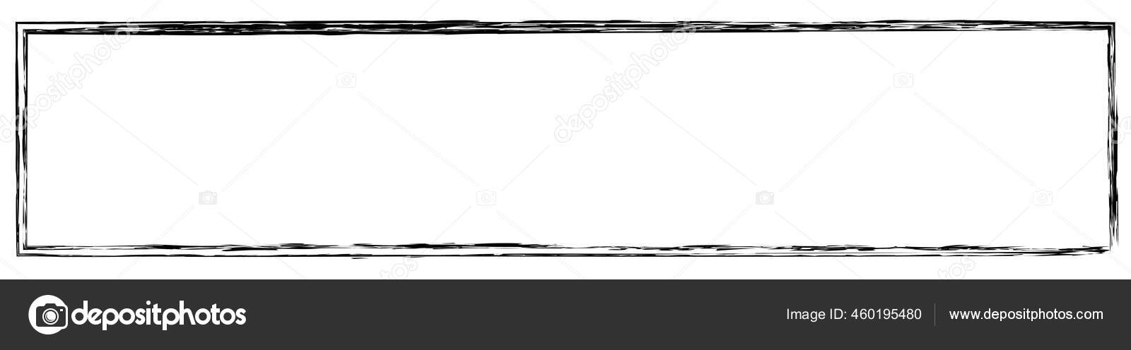 Grungy Rectangular Frame Border Plaque Outline Stock Vector Image by ...