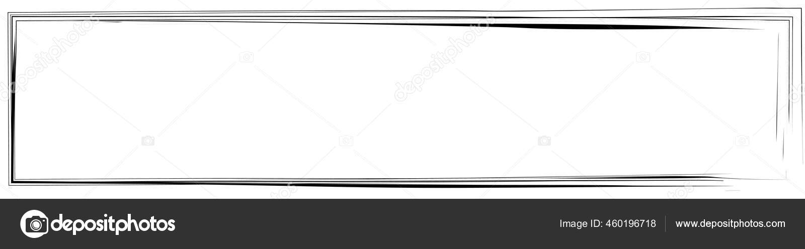 Grungy Rectangular Frame Border Plaque Outline Stock Vector Image by ...