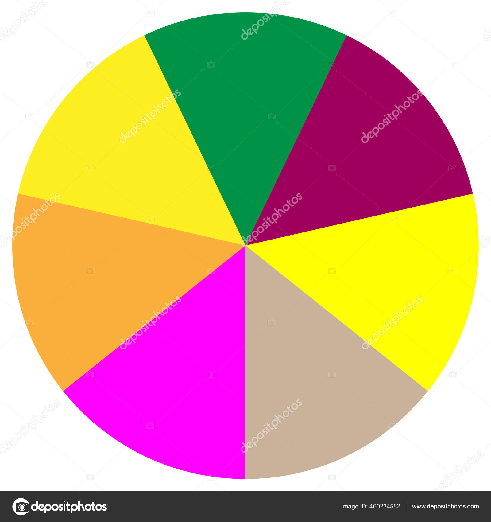 Segmented Circle Pie Graph Pie Chart Infographics Presentation Template Design Stock Vector by ...