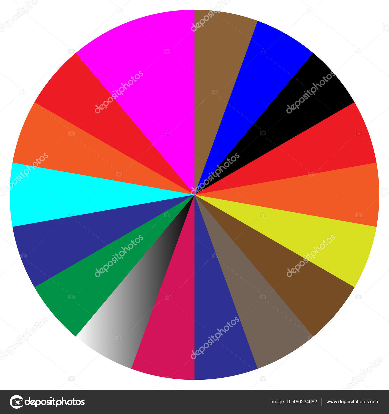 Segmented Circle Pie Graph Pie Chart Infographics Presentation Template ...