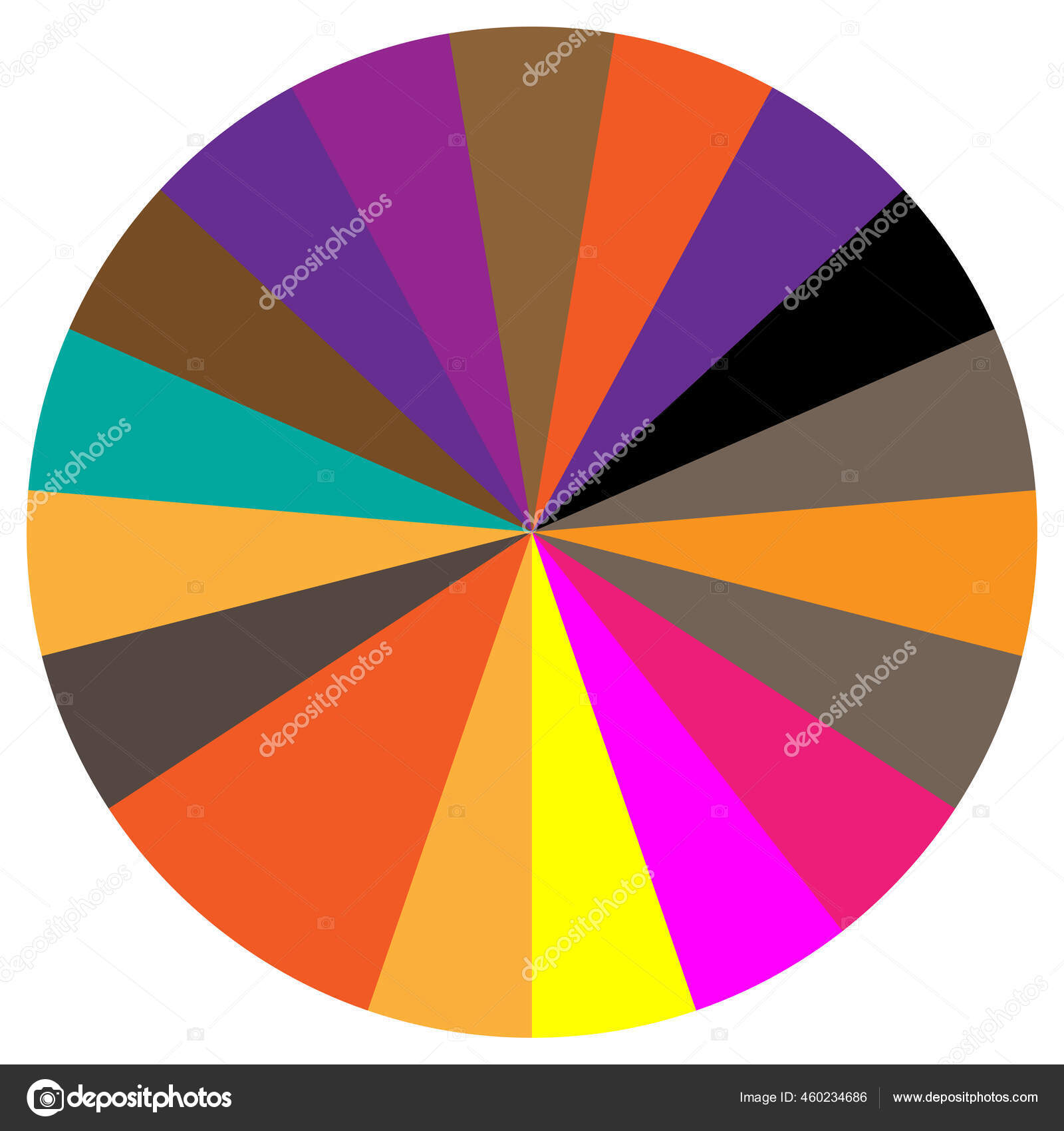 Segmented Circle Pie Graph Pie Chart Infographics Presentation Template Design Stock Vector by ...