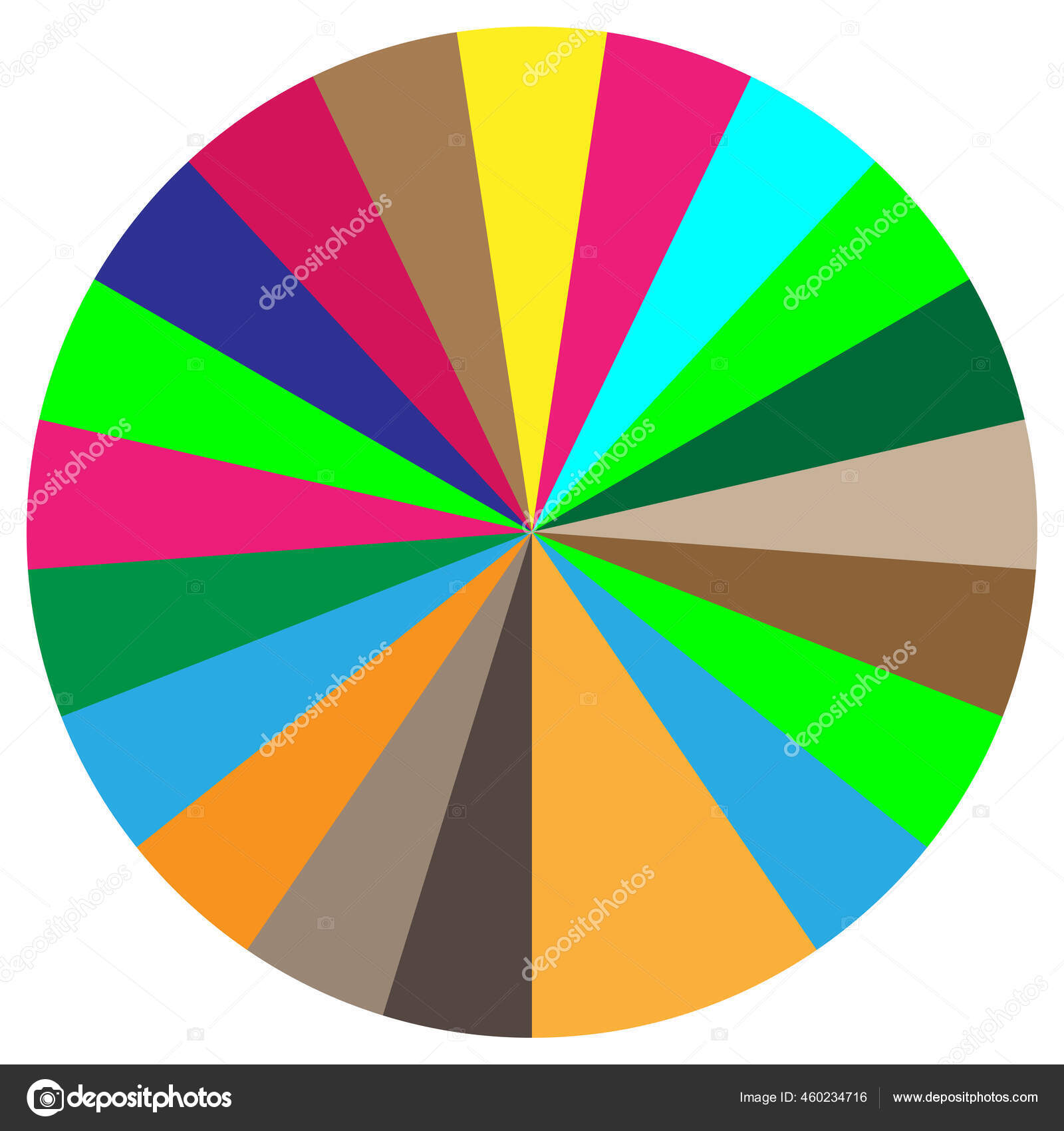 Segmented Circle Pie Graph Pie Chart Infographics Presentation Template Design Stock Vector by ...